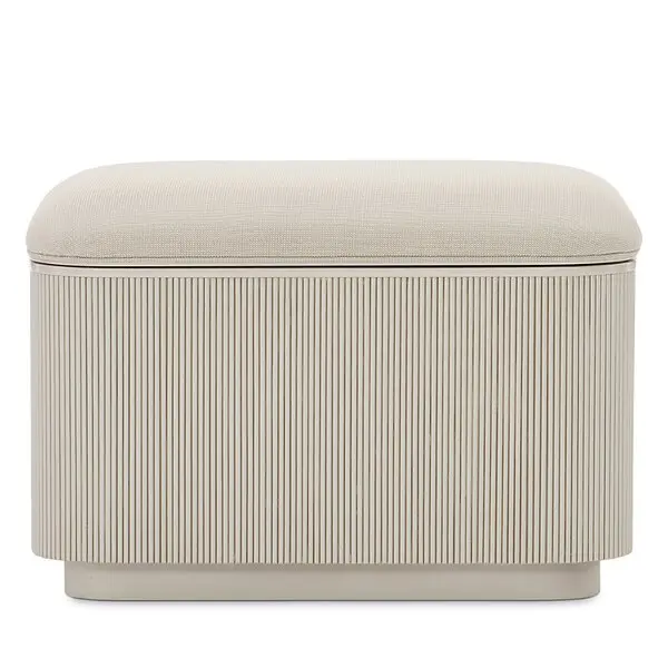 CARACOLE For The Love Of Storage Ottoman - Pearl/maple