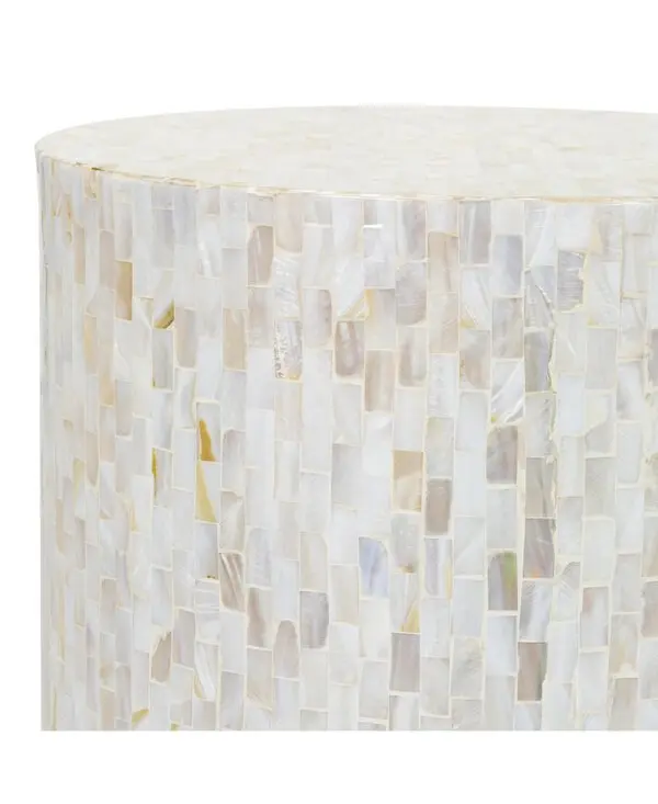 Livabliss Iridescent End Table - Ivory