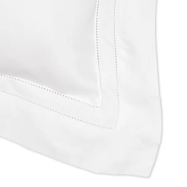 Frette Essentials Doppio Ajour Standard Sham - White