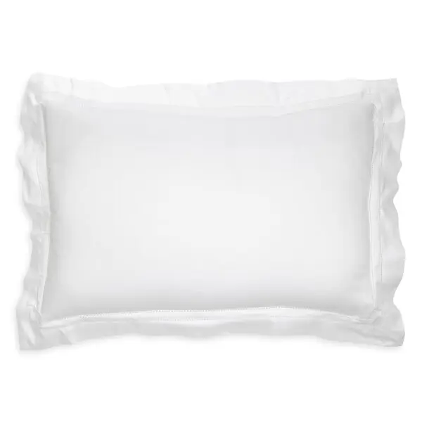 Frette Essentials Doppio Ajour Standard Sham - White