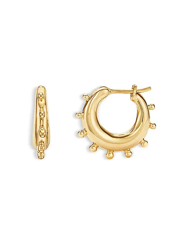 Temple St. Clair 18k Yellow Yoga Small Hoop Earrings - Gold