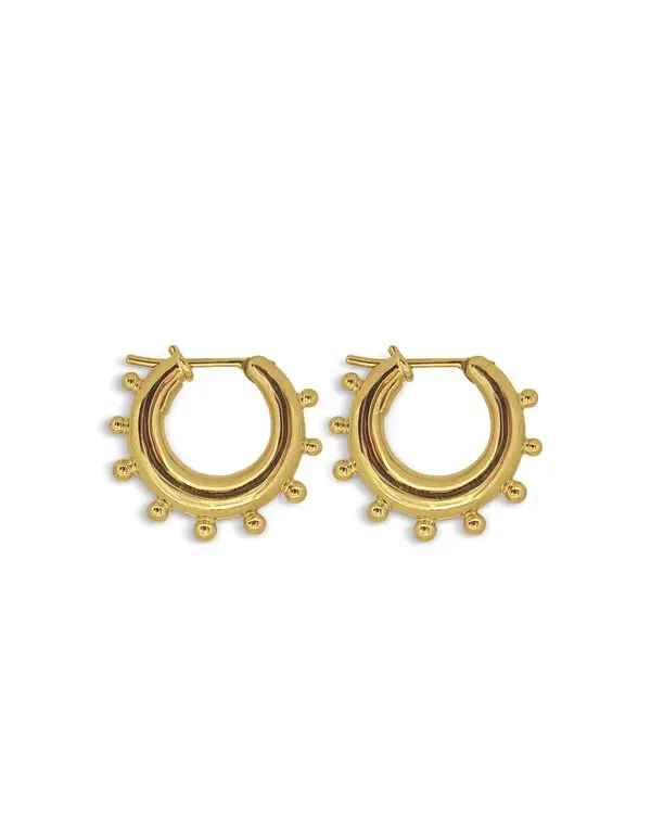Temple St. Clair 18k Yellow Yoga Small Hoop Earrings