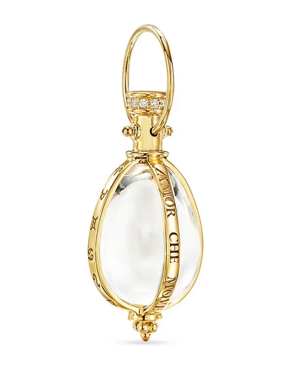 Temple St. Clair 18k Celestial Astrid Crystal & Diamond Amulet Pendant - Yellow Gold