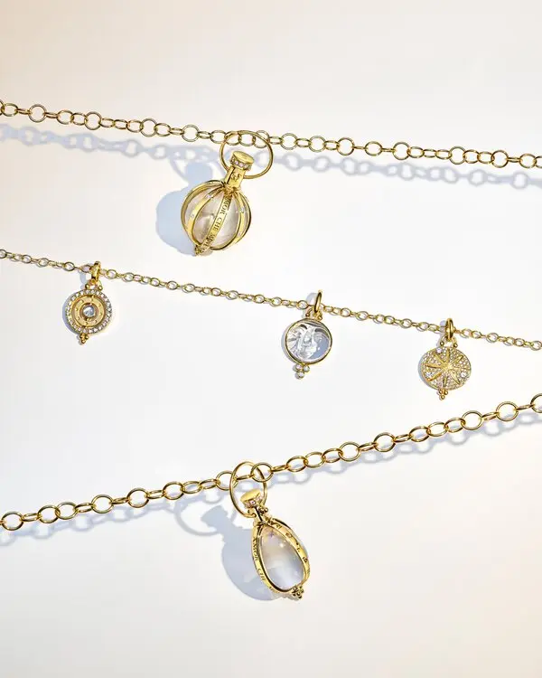 Temple St. Clair 18k Celestial Astrid Crystal & Diamond Amulet Pendant