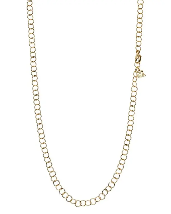 Temple St. Clair 18k Yellow 18" Small Round Chain Necklace - Gold