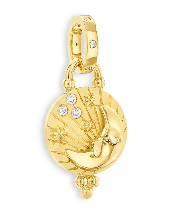 Temple St. Clair 18k Yellow Diamond Luna Pendant - Gold