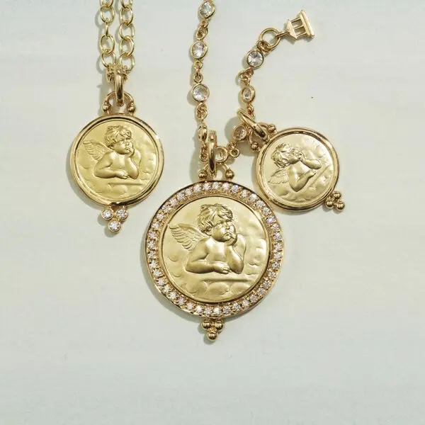 Temple St. Clair 18k Gold Angel Pendant