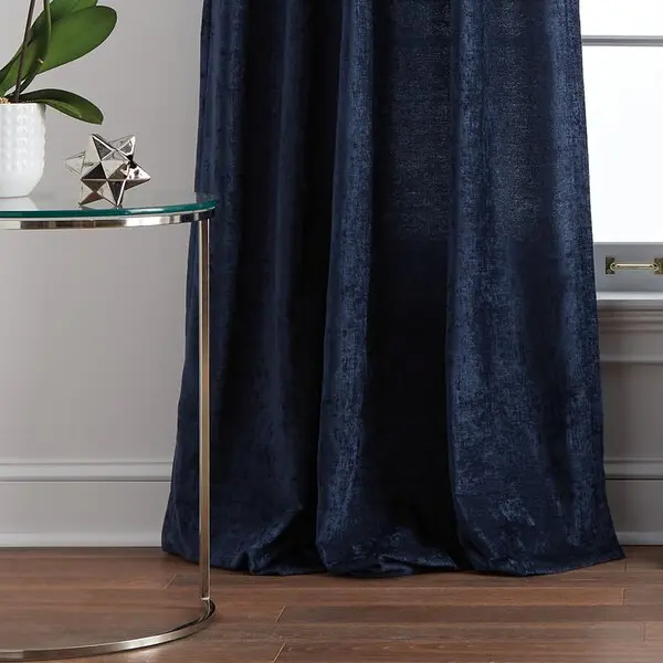 Dkny Classic Chenille 84 X 32 Inverted Pleat With Button Curtain Panel, Pair