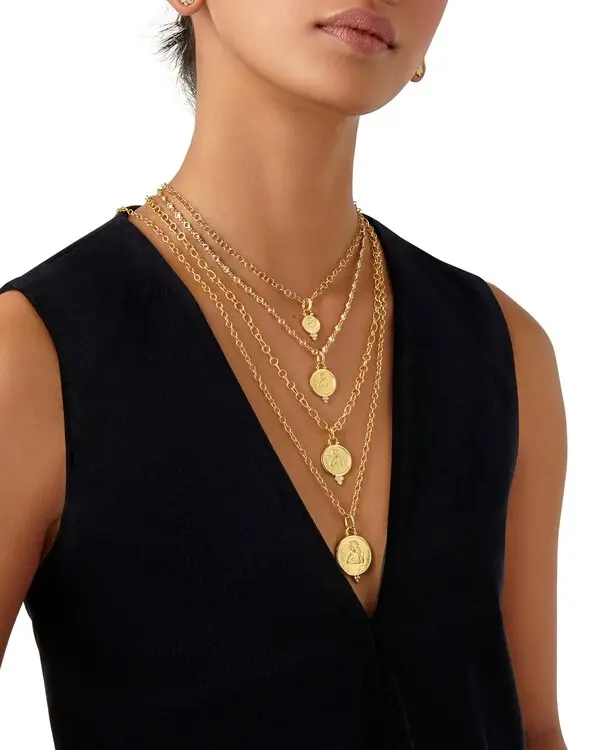 Temple St. Clair 18k Gold Angel Pendant With Diamonds - Gold/white