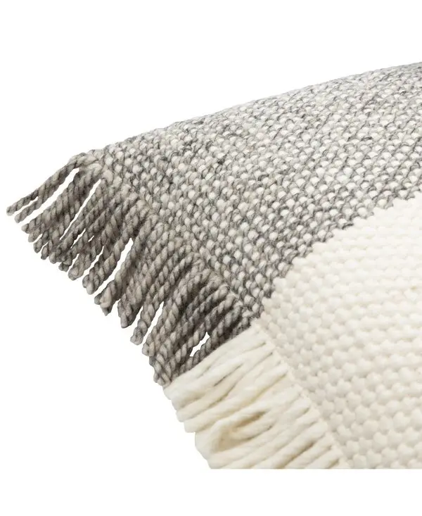 SURYA Faroe Ii Decorative Pillow - Cream/gray