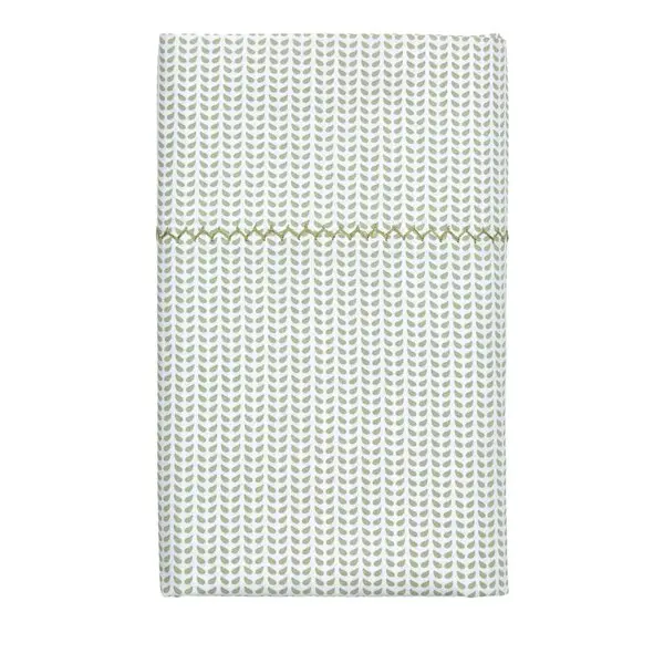 JOHN ROBSHAW Cinde Print Cotton Sheet Set, Twin - Sage