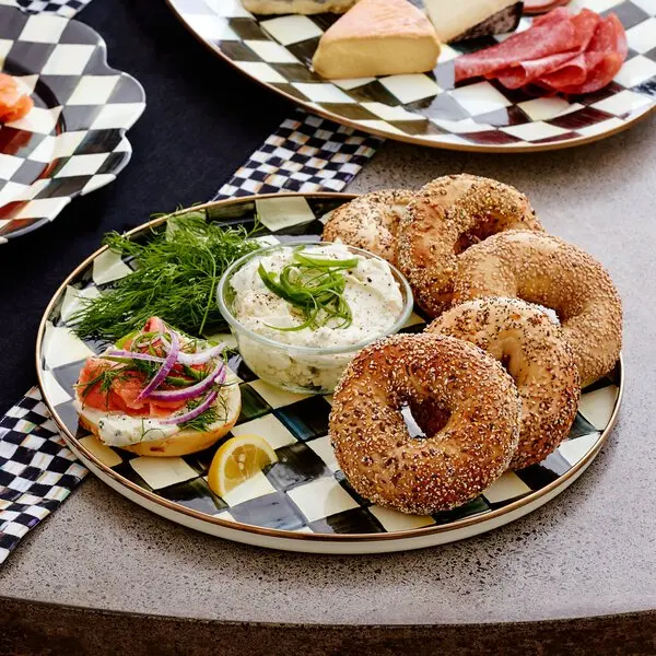 MACKENZIE-CHILDS Courtly Check Enamel Round Tray