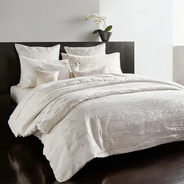 Donna Karan New York Seduction Collection Embroidered Decorative Pillow, 11 X 22