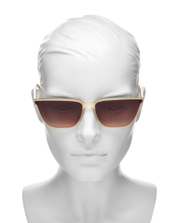 Rickie Freeman For Teri Jon Sunglasses - Tan/brown Gradient