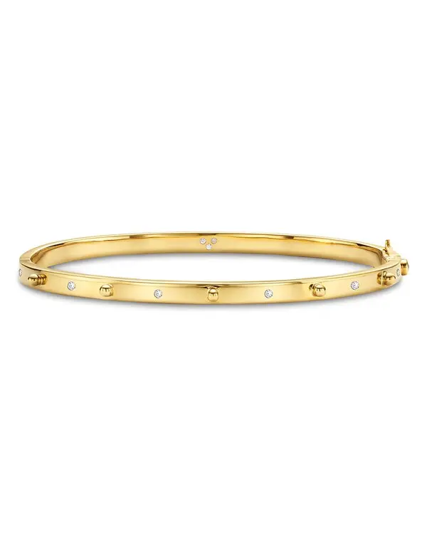 Temple St. Clair 18k Yellow Diamond Bangle Bracelet