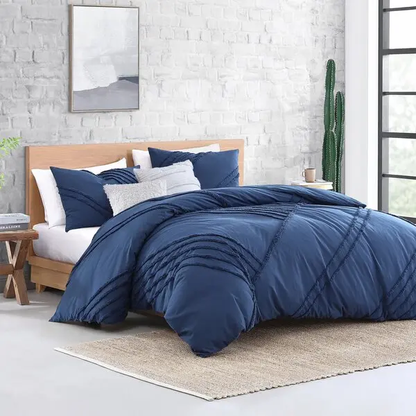 Dkny Chenille Block Comforter Set, King