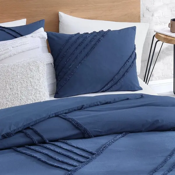 Dkny Chenille Block Comforter Set, King