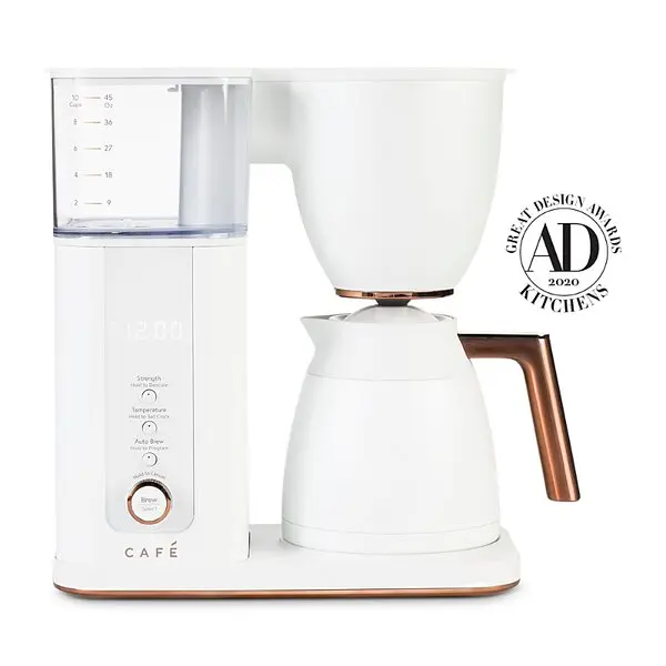 GE APPLIANCES Cafe Specialty Drip Coffee Maker With Thermal Carafe - Matte White