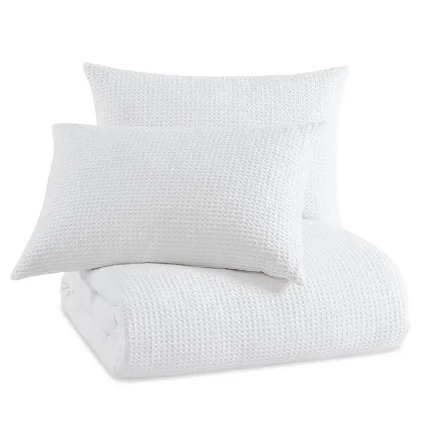 Dkny Modern Waffle Comforter Set, Full/queen - White