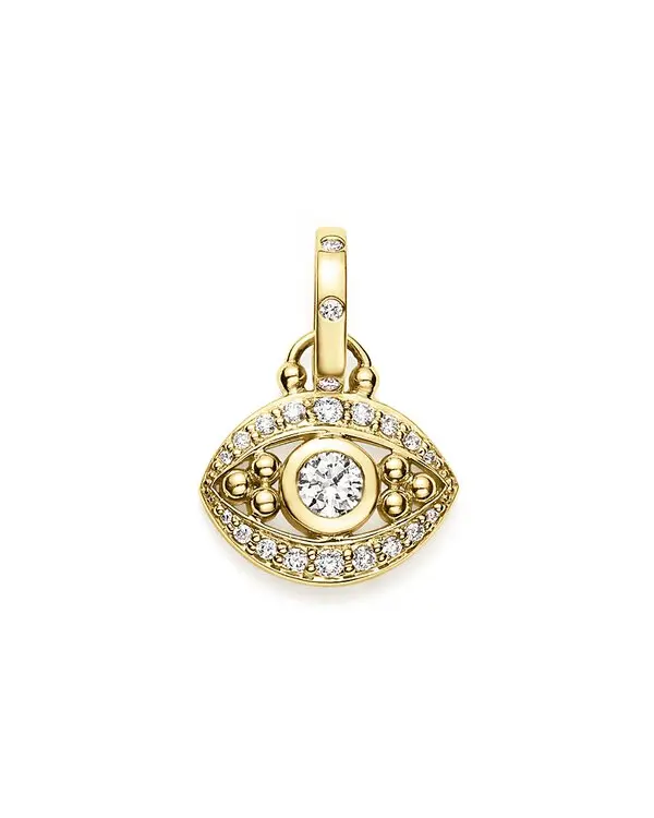 Temple St. Clair 18k Yellow Gold Evil Eye Diamond Pendant - White/gold
