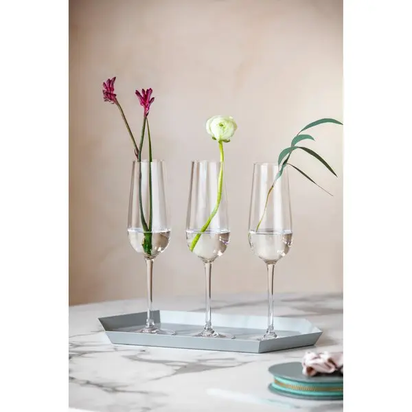 VILLEROY & BOCH Rose Garden Flute, Set Of 4
