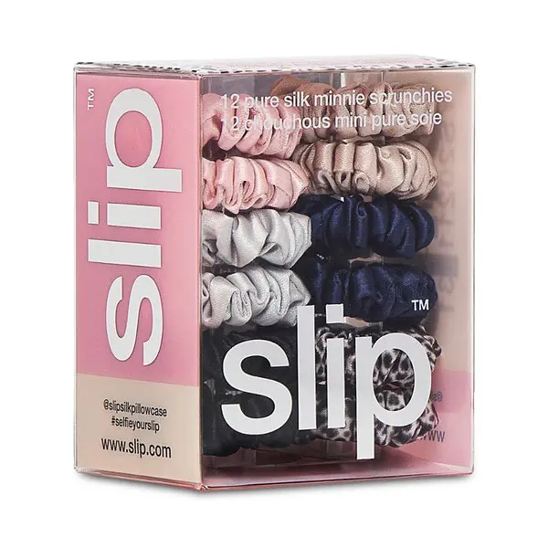 Slip Pure Silk Minnie Scrunchies Set Of 12 - Classic