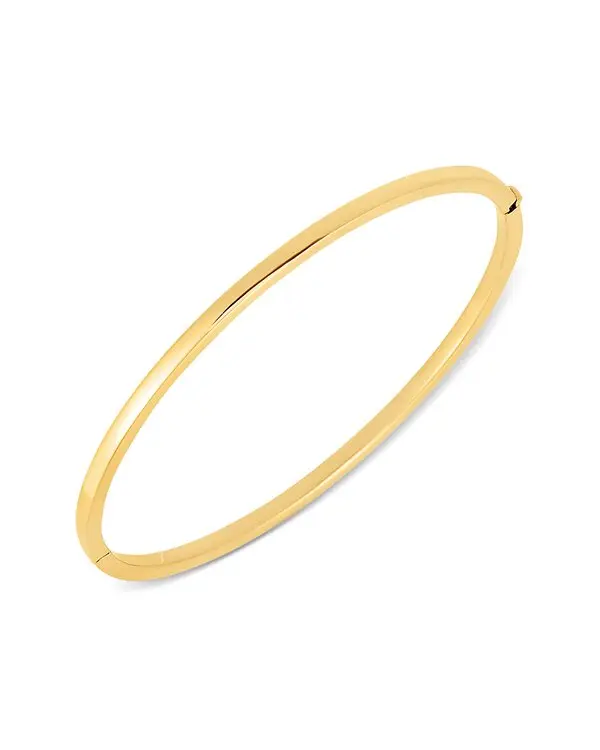 Roberto Coin 18k Yellow Oval Hinge Bangle - Gold