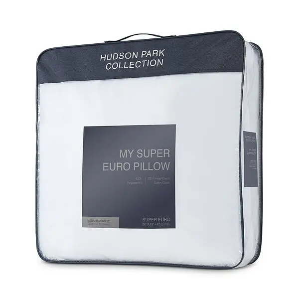 HUDSON PARK COLLECTION My Super Euro Pillow Exclusive - White