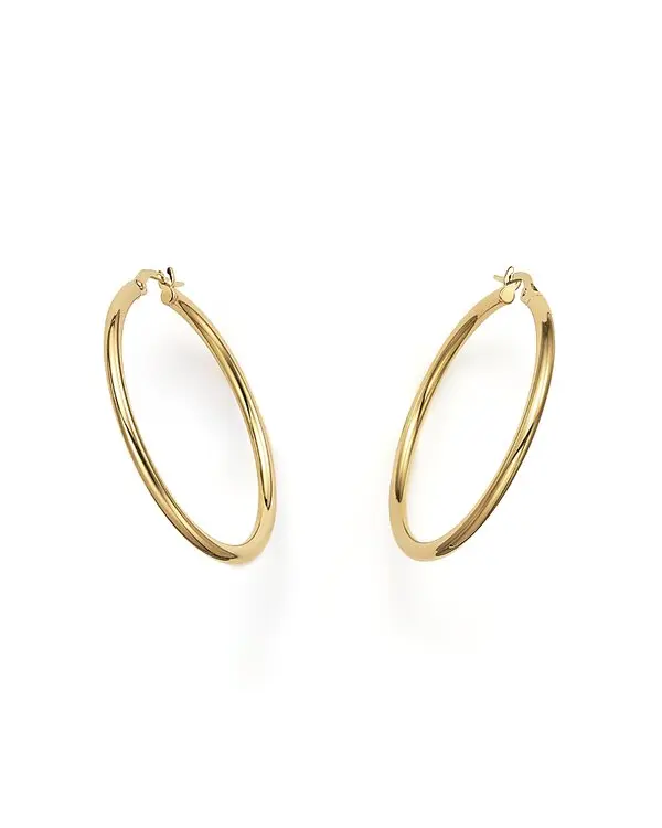Roberto Coin 18k Yellow Hoop Earrings - Gold