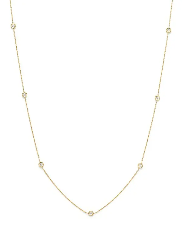 Roberto Coin 18k Diamond Station Necklace 18 - Yellow Gold