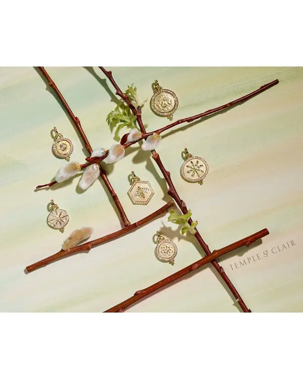 Temple St. Clair 18k Yellow Gold Moonstone & Diamond Pendant