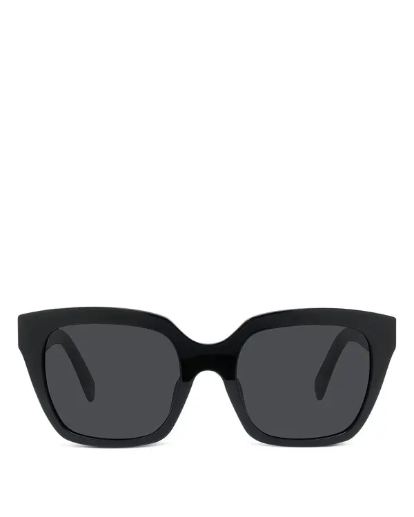 Celine Monochroms Square Sunglasses - Black/gray