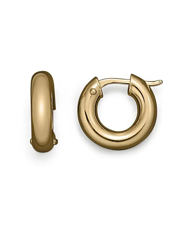 Roberto Coin 18k Yellow Hoop Earrings - Gold