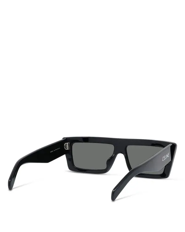 Celine Monochroms Rectangular Sunglasses - Black/gray