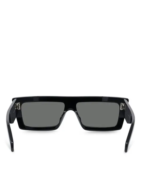 Celine Monochroms Rectangular Sunglasses - Black/gray
