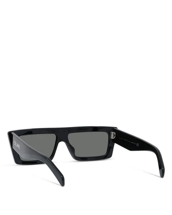 Celine Monochroms Rectangular Sunglasses - Black/gray