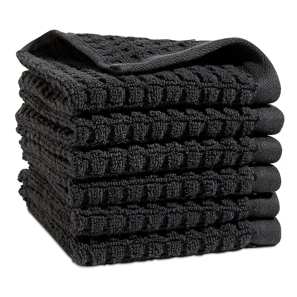 Dkny Quick Dry Washcloth Set - Black