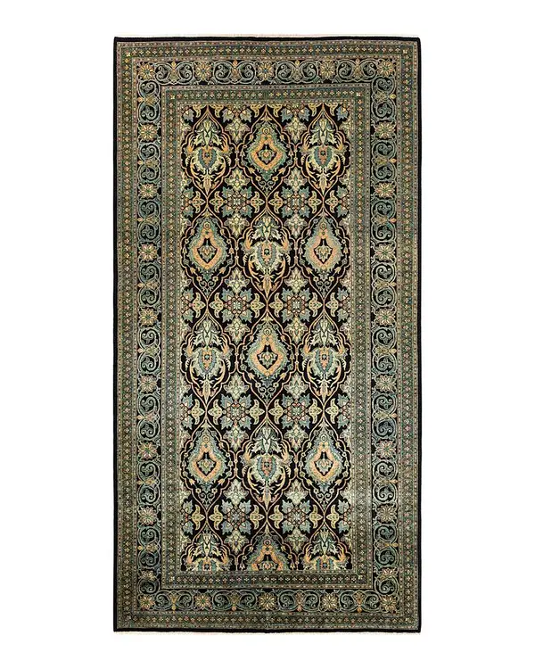 Bloomingdale'S Mogul M1656 Area Rug, 6'3 X 12'1 - Black