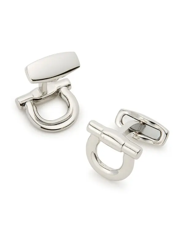 FERRAGAMO Gancini Cufflinks - Gem Ottone