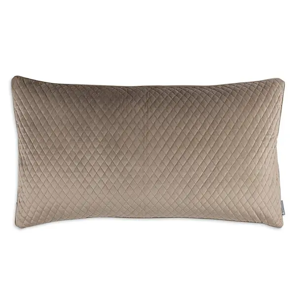 LILI ALESSANDRA Valentina Quilted Velvet Decorative Pillow, 20 X 36 - Buff