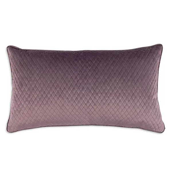 LILI ALESSANDRA Valentina Quilted Velvet Decorative Pillow, 20 X 36 - Raisin