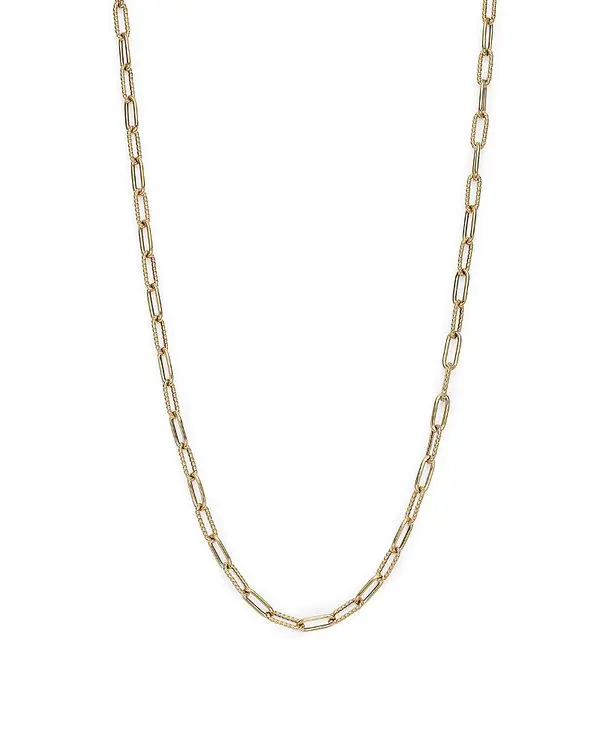 Roberto Coin 18k Yellow Paperclip Link Chain Necklace - Gold