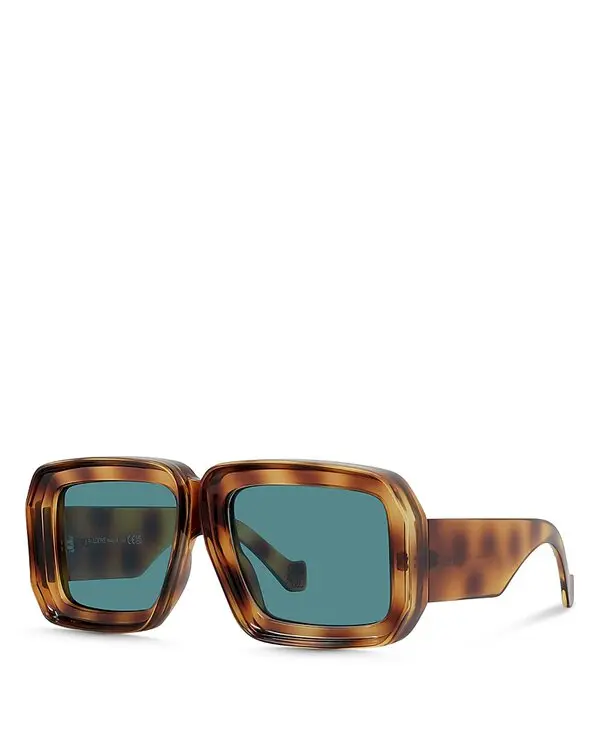Loewe Geometric Sunglasses - Havana/blue Solid