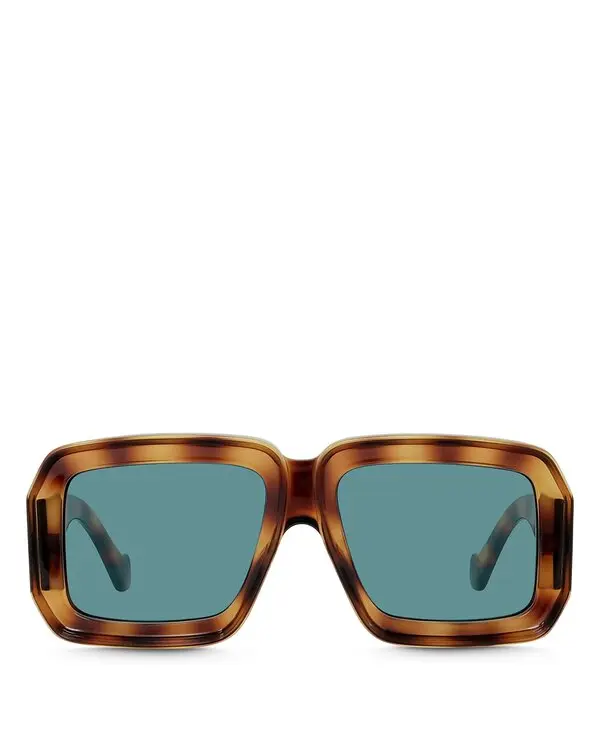 Loewe Geometric Sunglasses - Havana/blue Solid