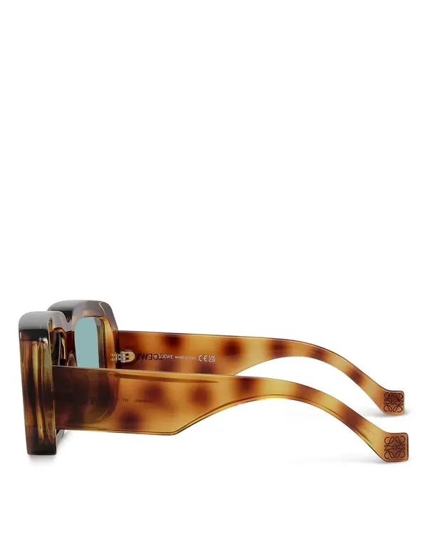 Loewe Geometric Sunglasses - Havana/blue Solid