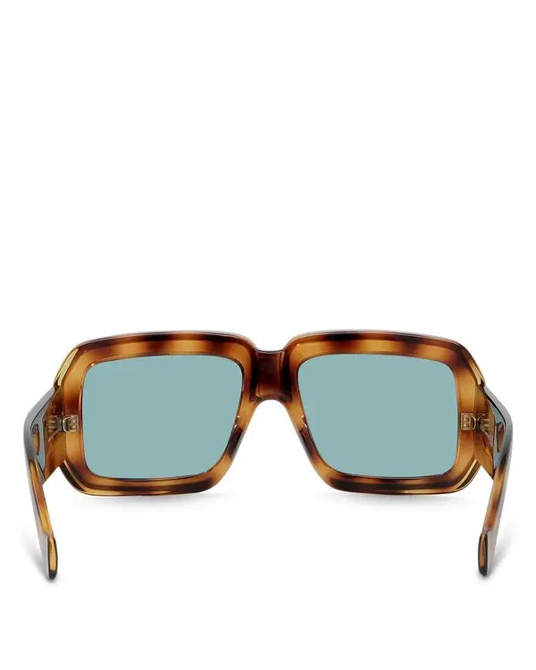 Loewe Geometric Sunglasses - Havana/blue Solid