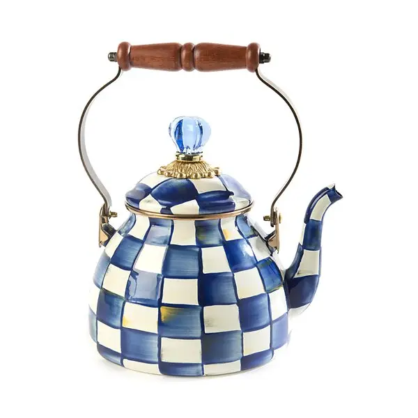MACKENZIE-CHILDS Royal Check 2-quart Tea Kettle - No Color