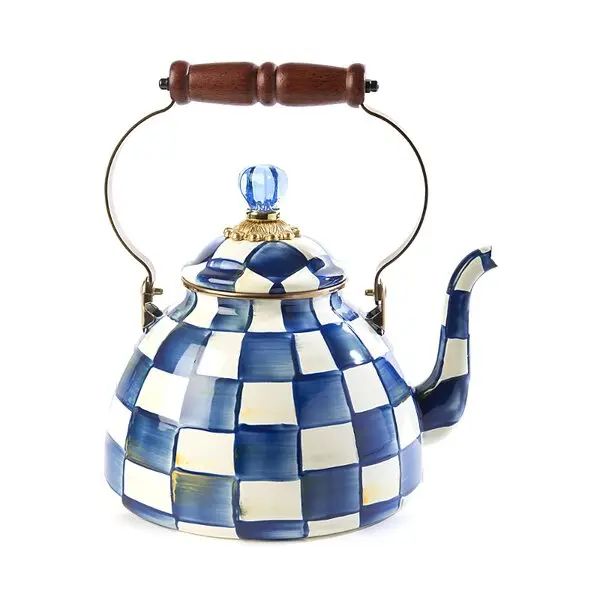 MACKENZIE-CHILDS Royal Check 3-quart Tea Kettle - No Color