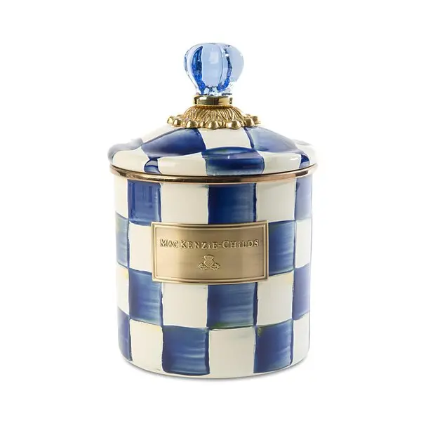 MACKENZIE-CHILDS Royal Check Canister Small - No Color