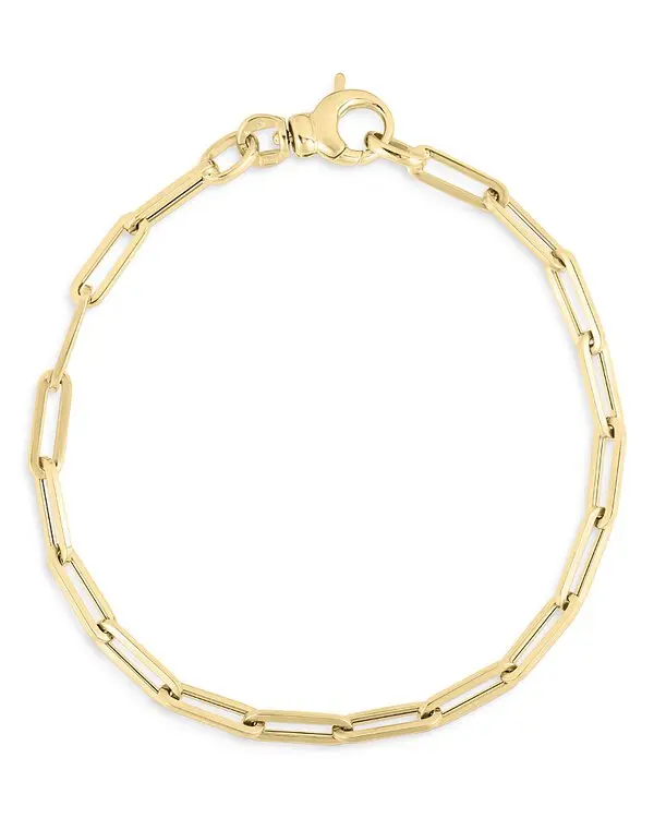 Roberto Coin 18k Yellow Elongated Link Chain Bracelet - Gold